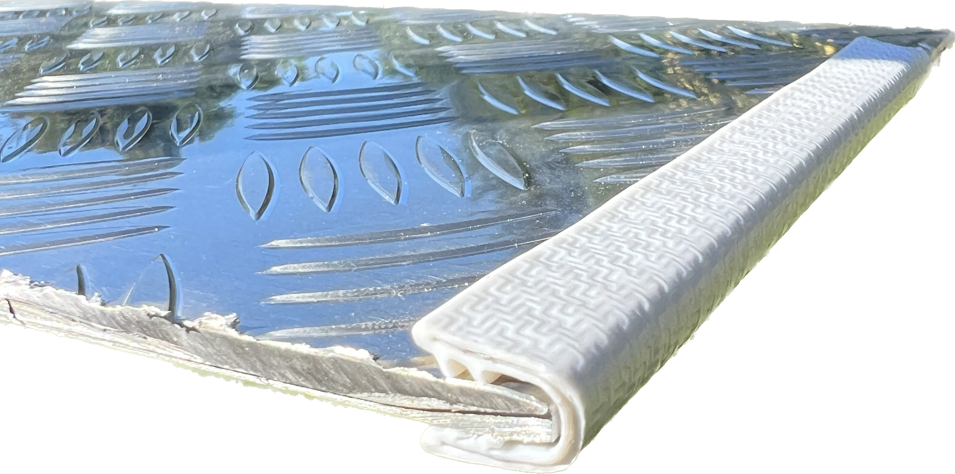 Sharp edge protection 10 m/pack 2-8 mm Sheet metal edge protection with ...