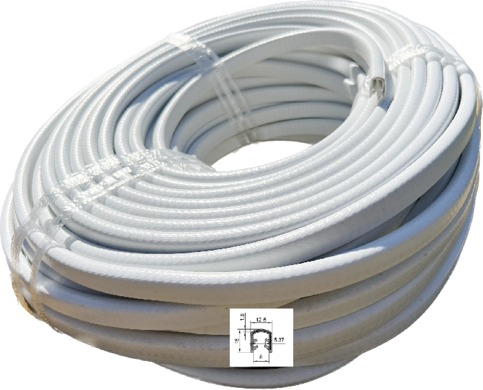 Sharp edge protection 10 m/pack 2-8 mm Sheet metal edge protection with ...